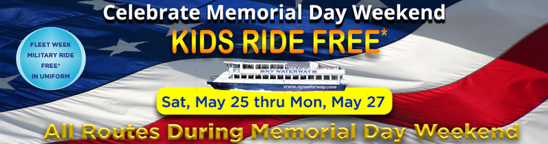 Kids Ride Free Memorial Day Weekend!