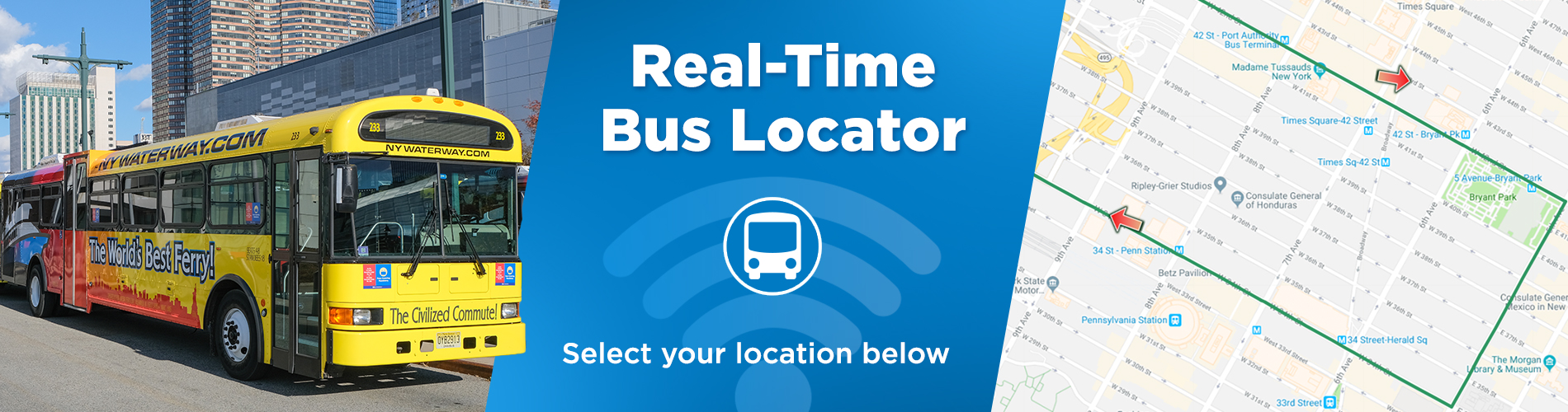 Bus Locator Selection Page