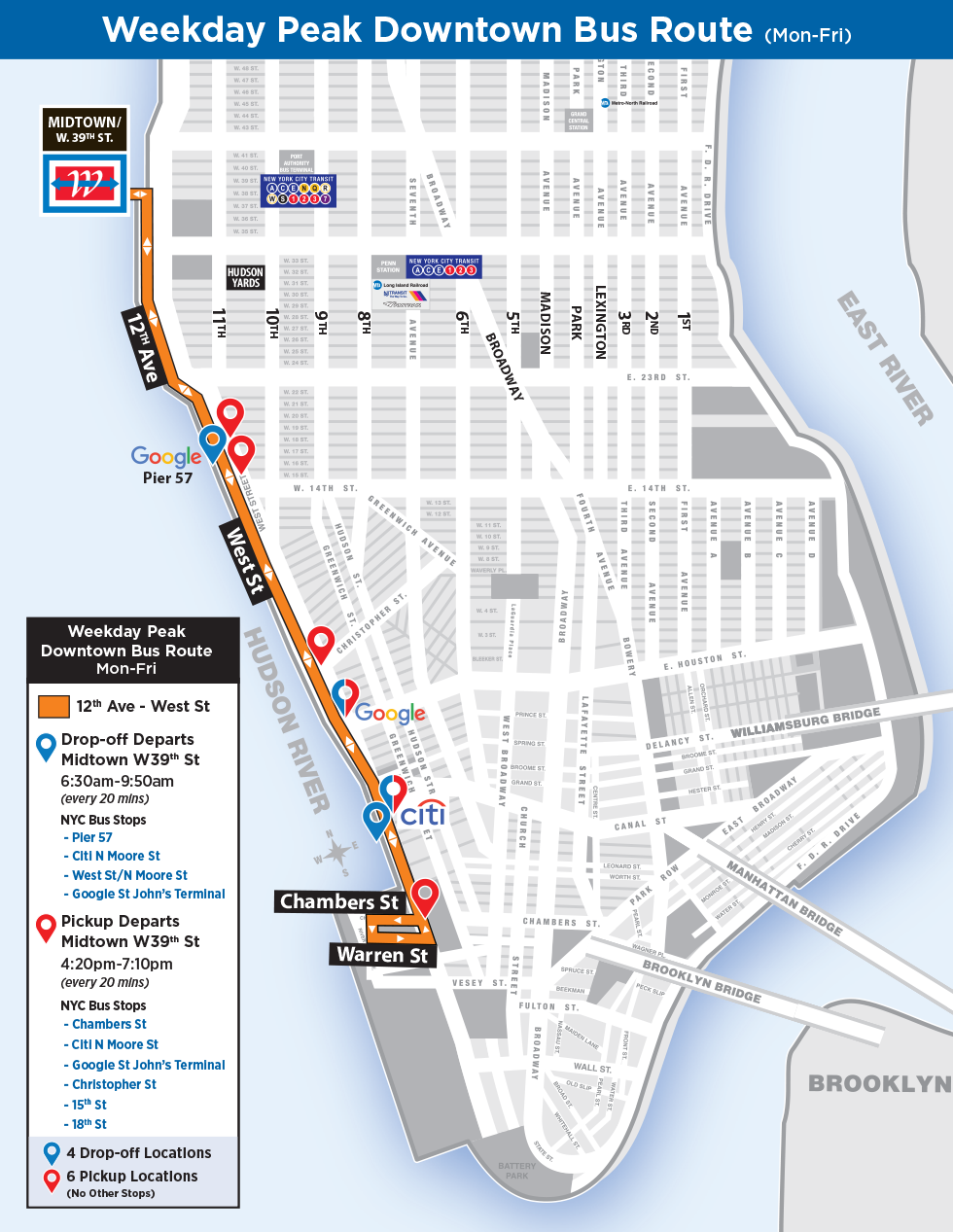 Weekday Downtown Bus